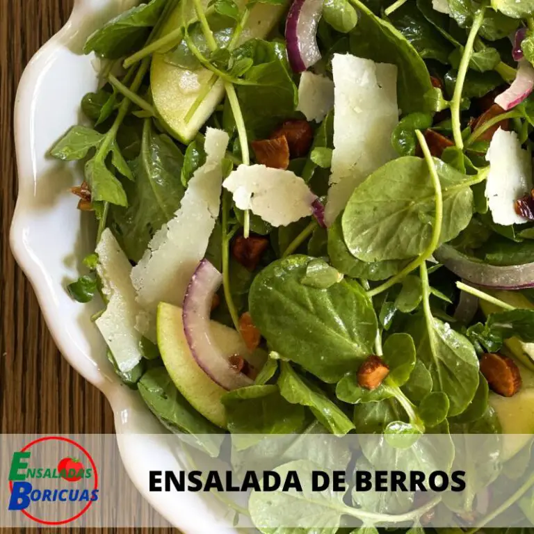 → Receta 《ENSALADA DE BERROS 》Puertorriqueña ※ ↑↑ 【2025】