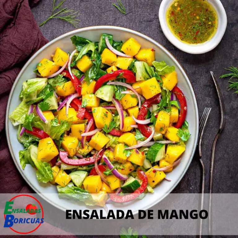 → Receta 《ENSALADA DE MANGO》 Puertorriqueña ※ ↑↑ 【 2024】